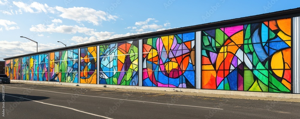 A community-driven art project where local artists create murals on ...