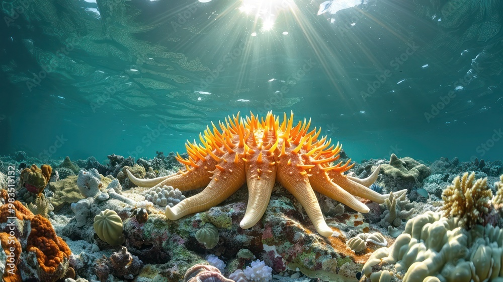 Crown of Thorns starfish (Acanthaster planci), the world's largest ...