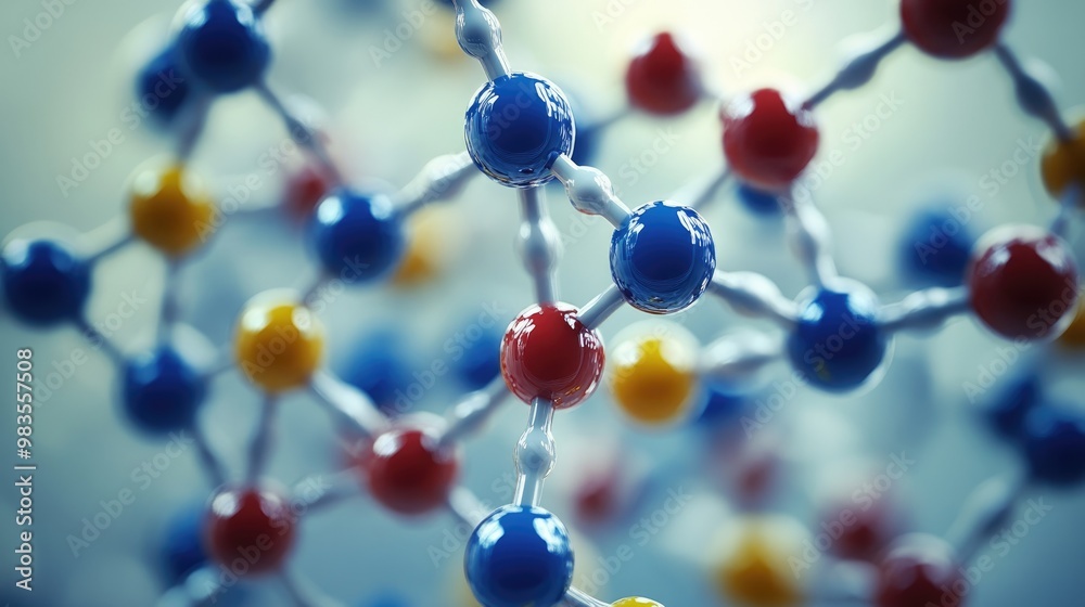 Clenbuterol molecule 3D model of molecular structures and color coded ...
