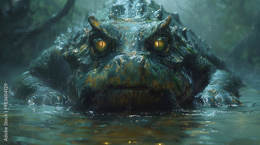 Myth of the Kappa a mischievous water spirit ancient Japanese folklore lurking in the rivers ...