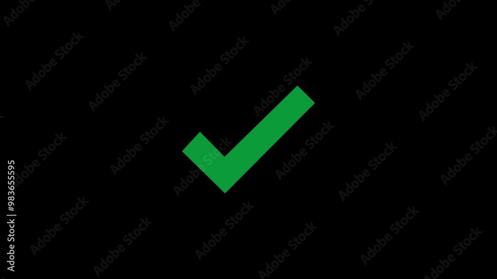 Animated flat voting icon with simple motion at alpha png transparent ...
