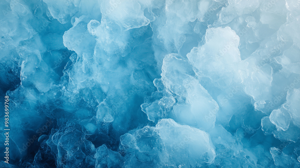 top view ice texture, frozen river pattern, realistic and high detailed ...