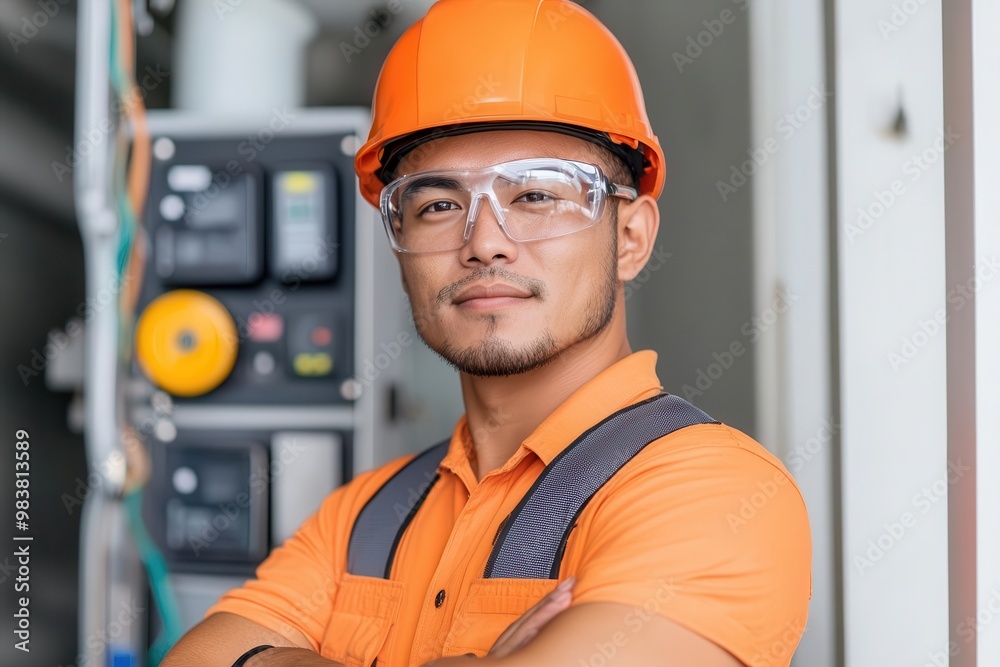 A supervisor managing the installation of gas meters in a residential area, ensuring accurate ...