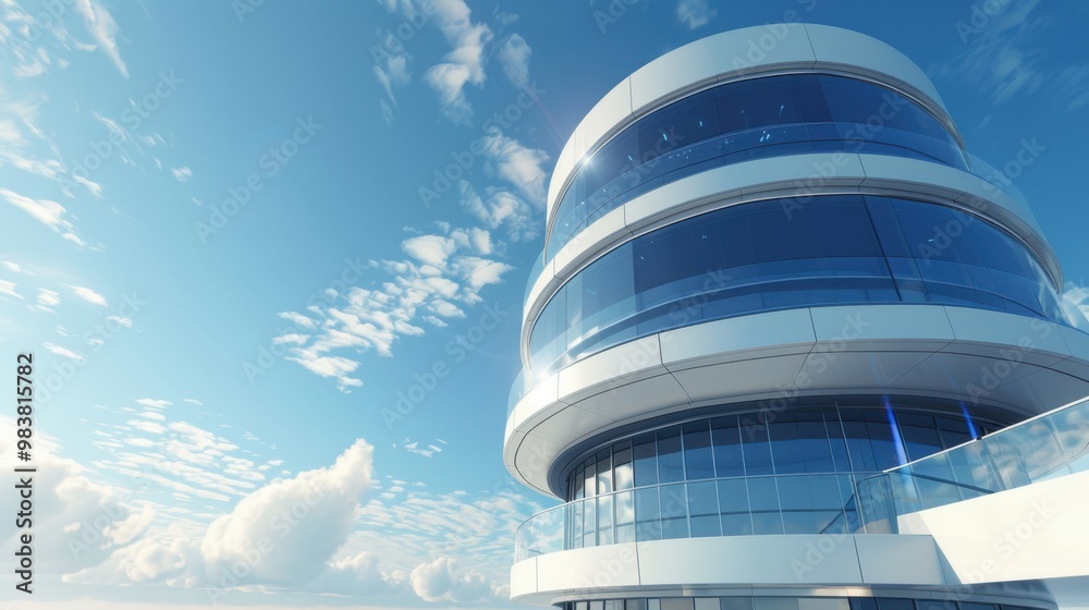 Control Tower: A tall building used by air traffic controllers to ...