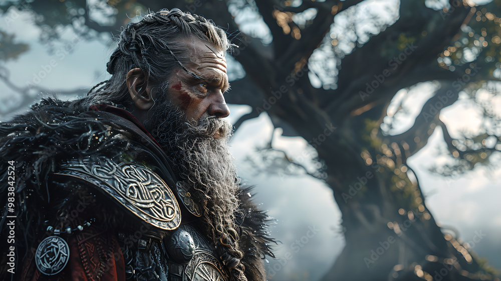 Norse Mythology: The All-Knowing Odin and Ancient Gods of Power Stock ...