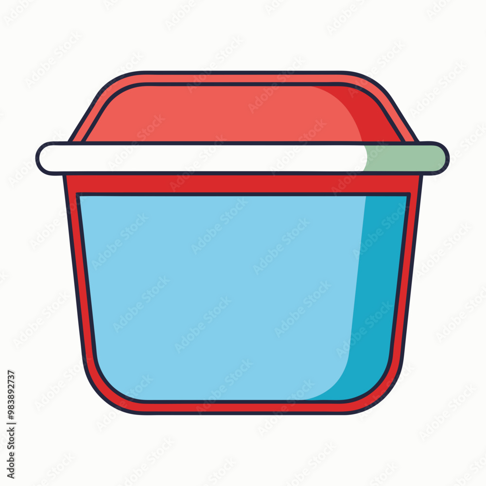Tupperware on White Background Vector Illustration | SVG & Cricut Files ...