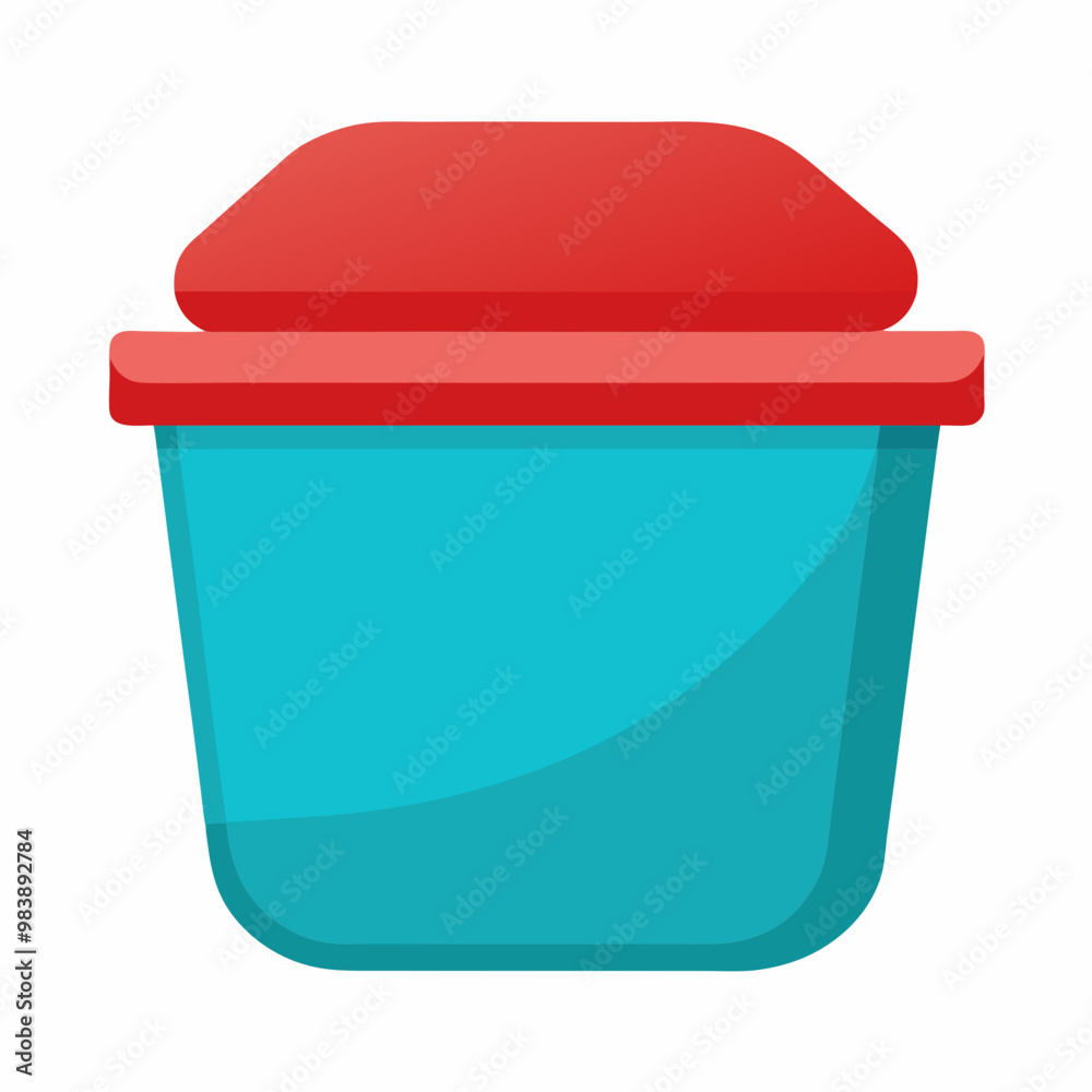 Tupperware on White Background Vector Illustration | SVG & Cricut Files ...
