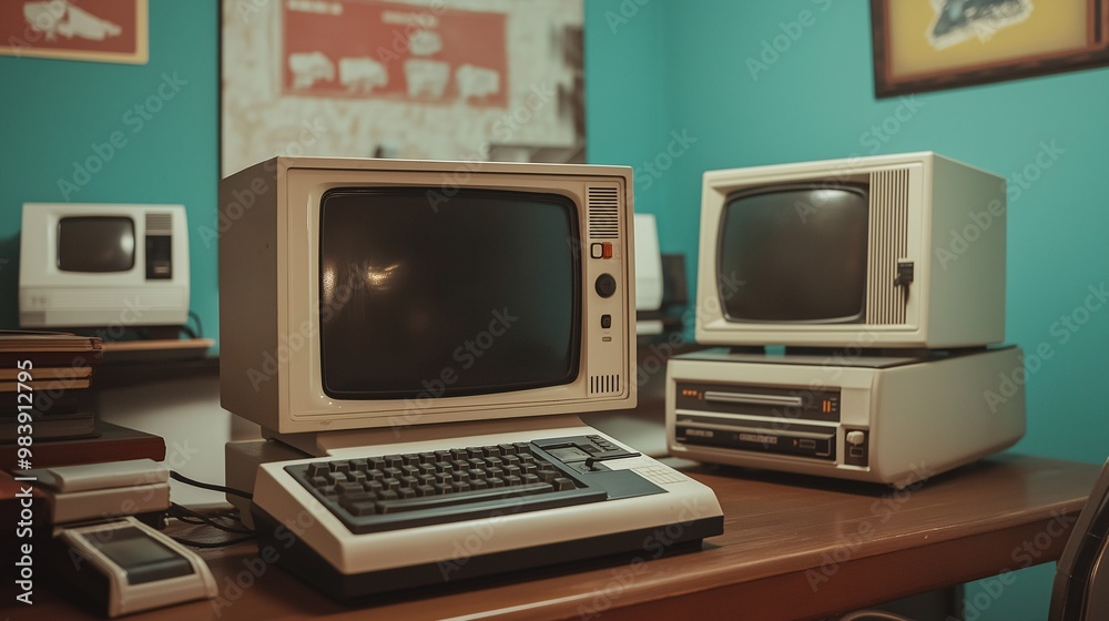 Vintage Tech Nostalgia: Three retro computers, a testament to the ...