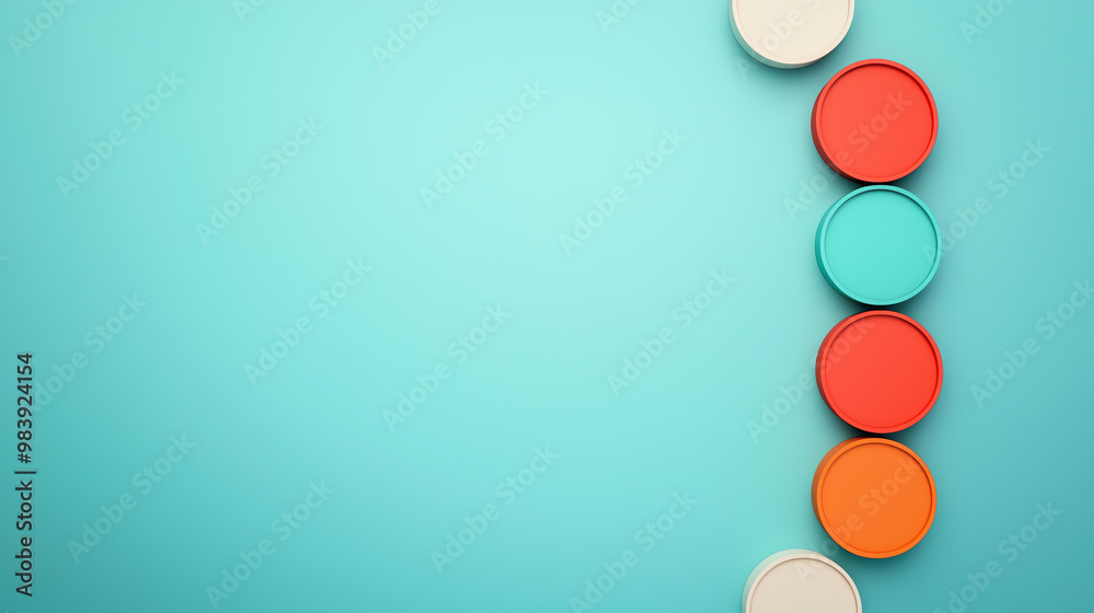 Circular timeline with overlapping circles, symbolizing interconnected ...