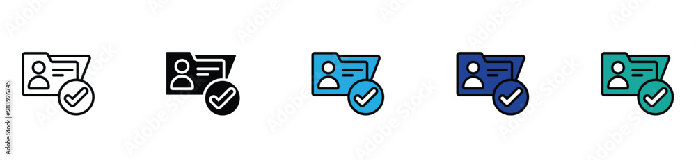 simple company hiring recruitment data contract icon vector human ...