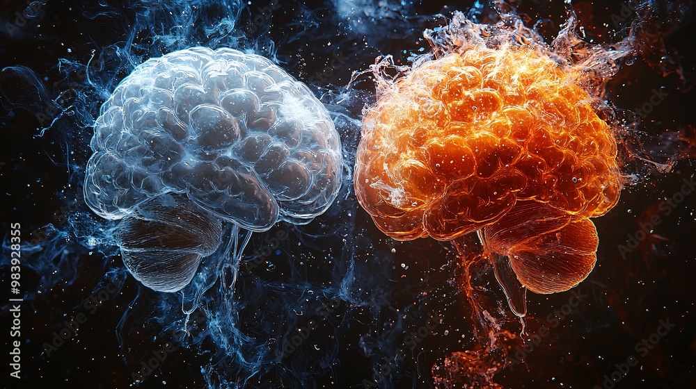 A visual representation of how MS affects the brain gray matter and ...