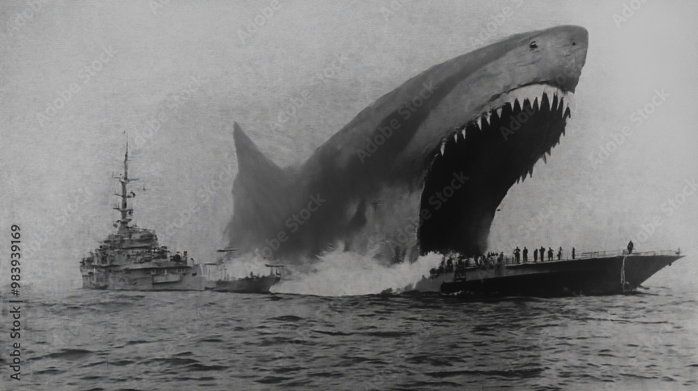 attack of the great megalodon the feared shark of the seas great white ...