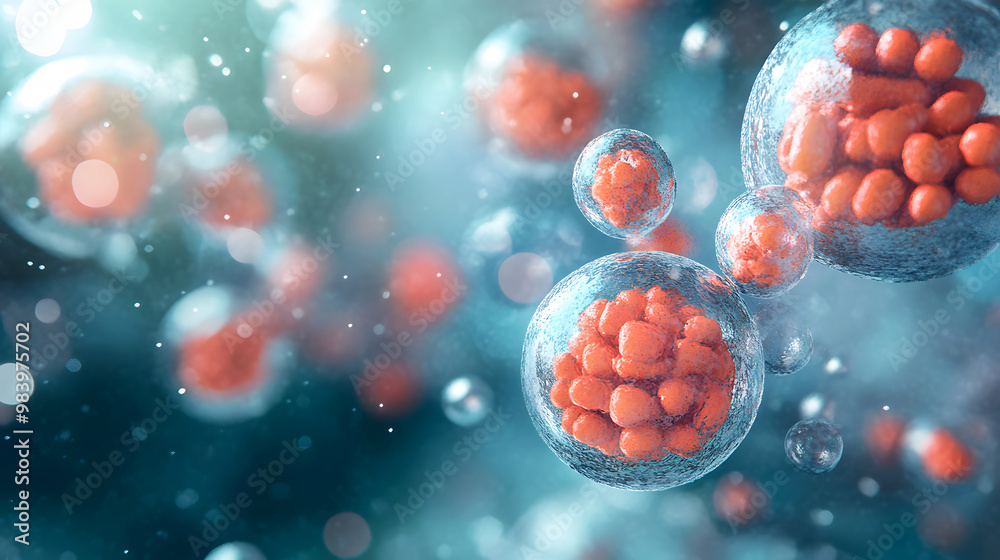 Triglycerides in fat cells An illustration of triglyceride molecules ...