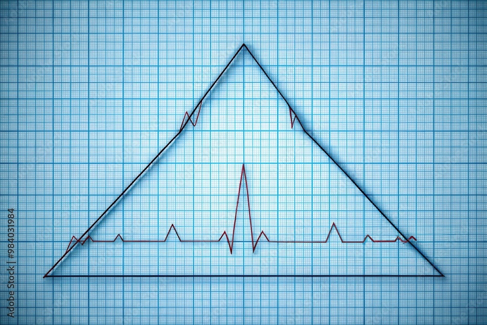 Fotografía Anatomy of Einthoven ECG triangle with augmented unipolar ...