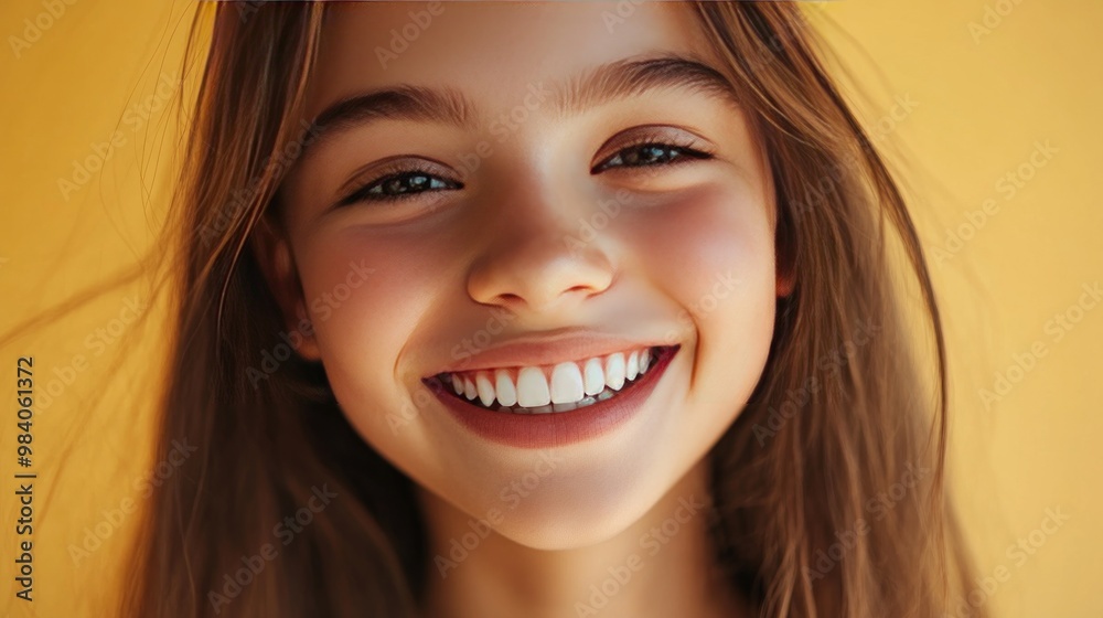 A 17-year-old Israeli girl in the center of the photo are smiling with ...