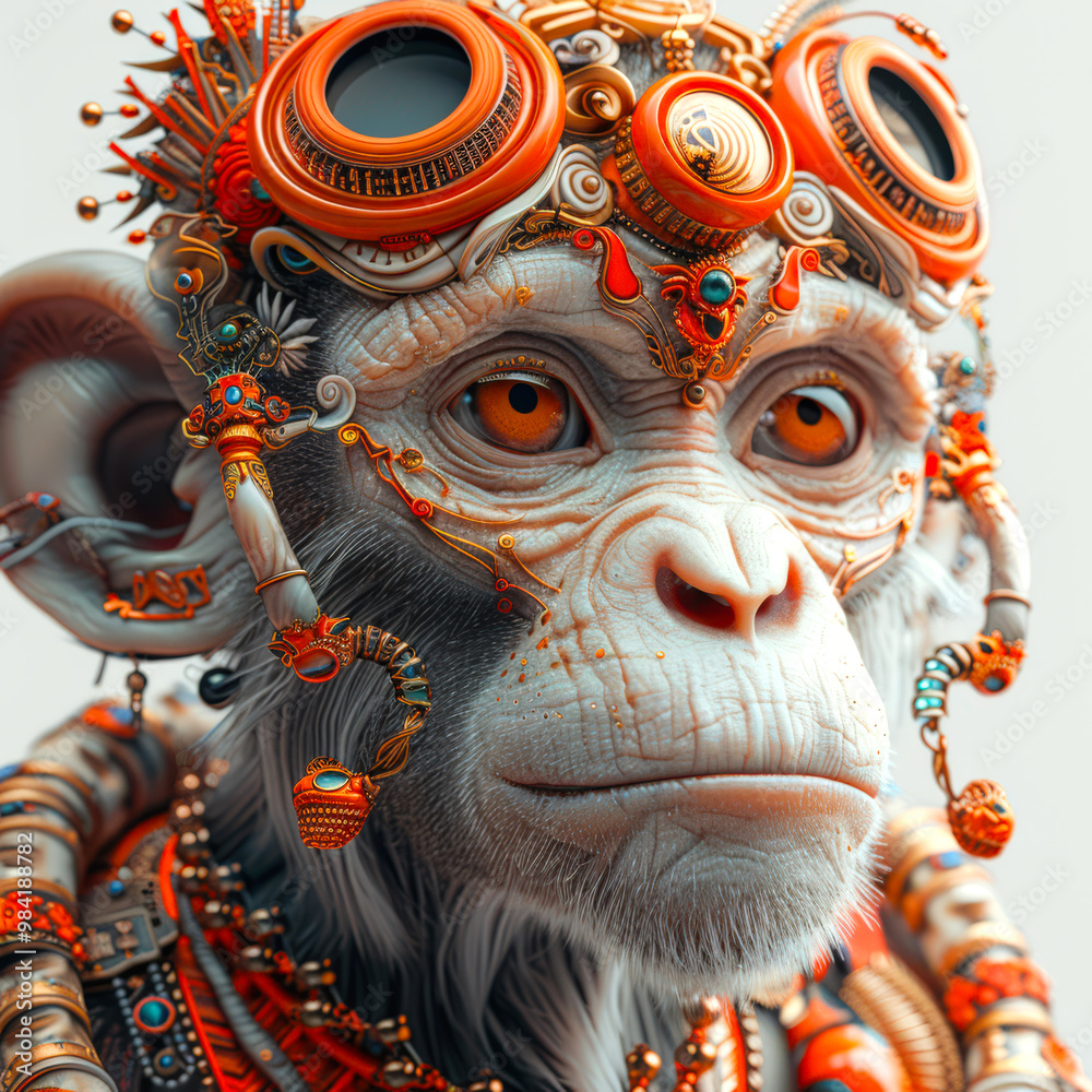 The concept of the sign of the eastern horoscope is a monkey. The ...