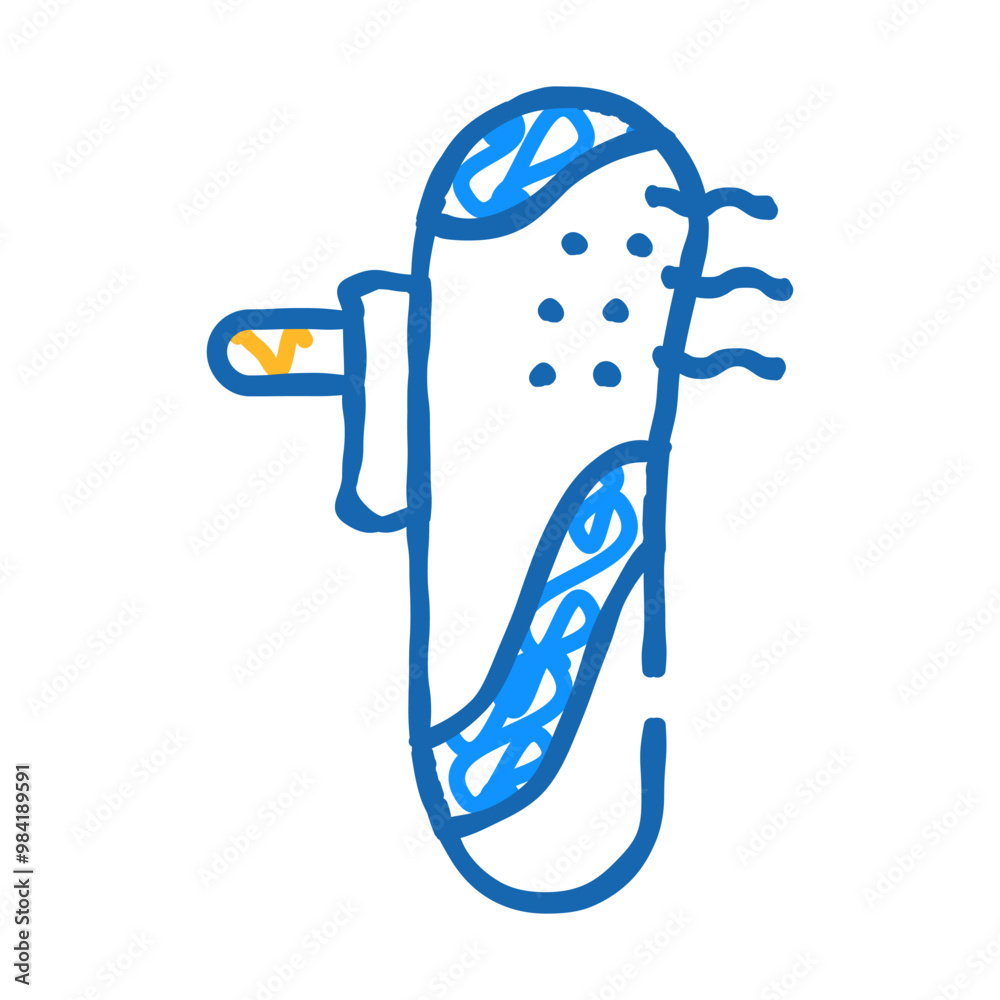mini-cleaner air filter from socket doodle icon sketch vector. mini ...