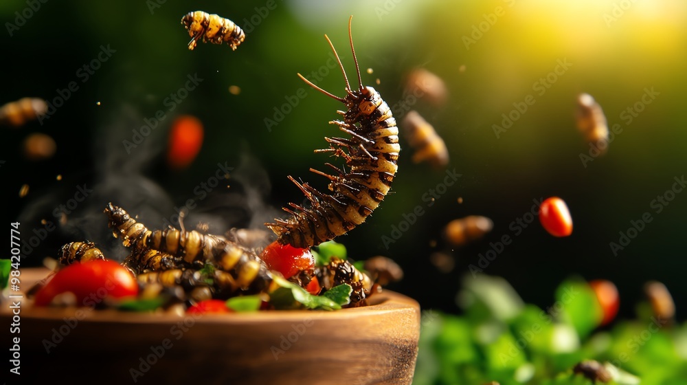 Mopane worms Zimbabwe caterpillars of emperor moths dried or fried in ...