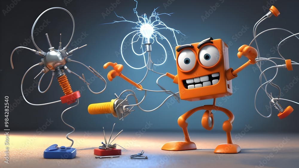 Magnet is front and center, attracting metal objects like screws and ...