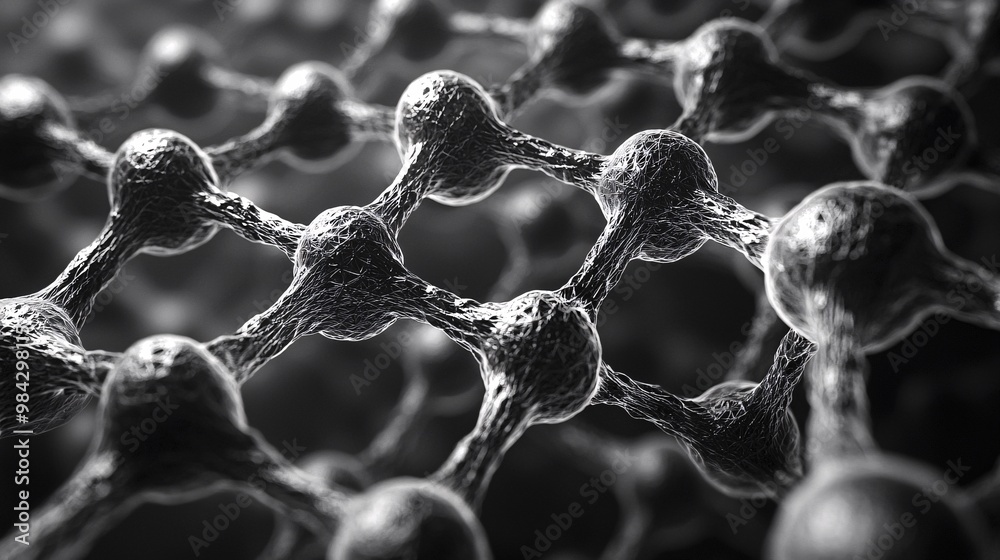 A microscopic view of carbon nanomaterials with hexagonal symmetry ...