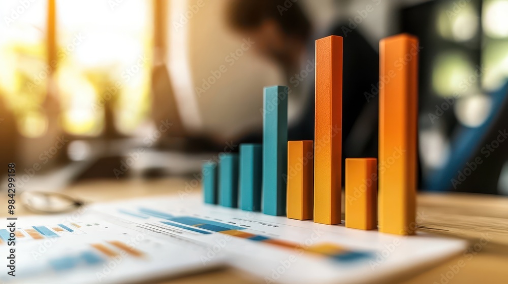 A bar graph showing the growth, development in order from 0-100 of the ...