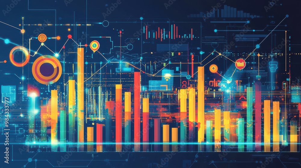 The image conveys the meaning of development, continuous growth, with a ...