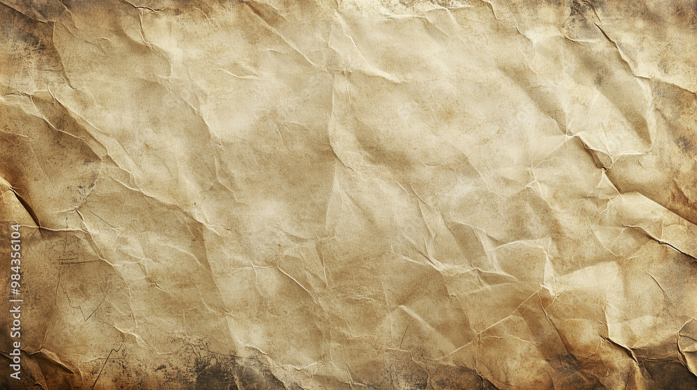 Weathered and Worn Paper Texture With Creases and Stains Stock ...