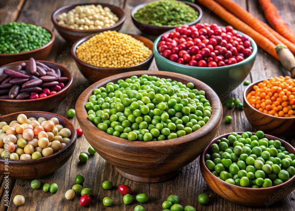 A rainbow of peas, including crunchy snow peas, plump sugar snap peas ...