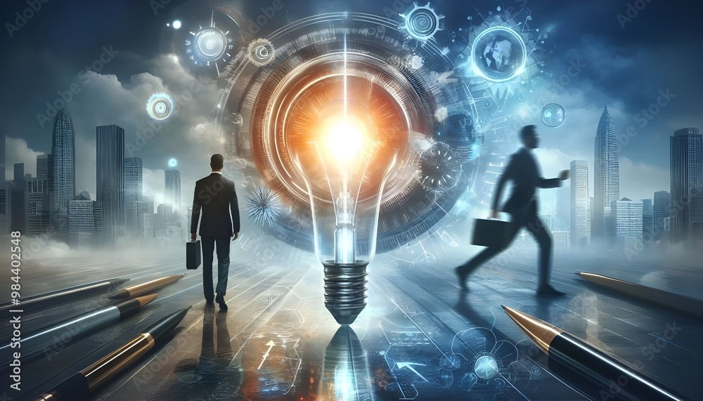 An inspirational coaching concept image showcasing a mentor giving ...