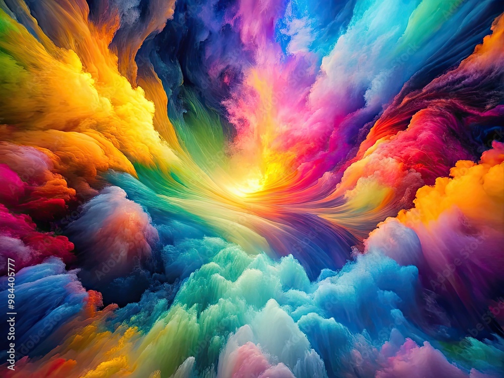 Gradient colors intertwine effortlessly, producing a bewitching and ...