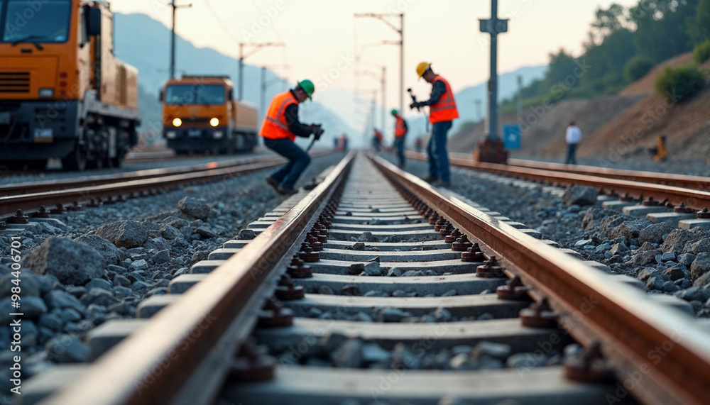 High-speed rail construction showcases dynamic work and coordination ...