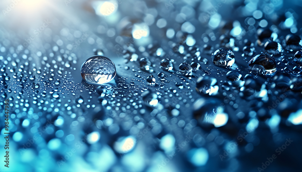 Sparkling clear water droplets reveal the beauty of the micro world ...