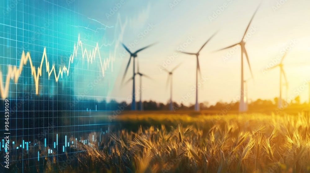 Conceptual image depicting the rise in energy prices, highlighting the ...