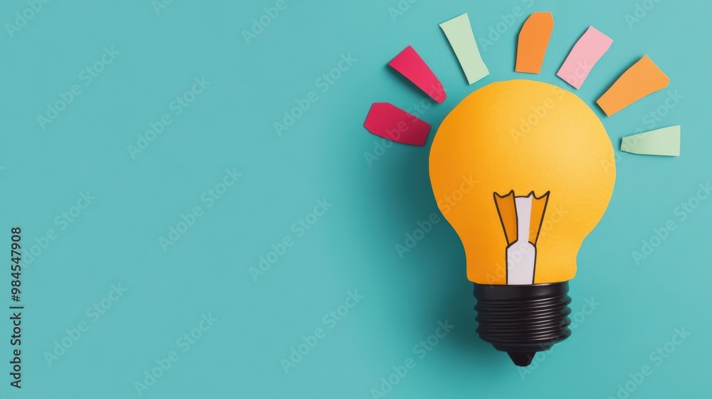 Abstract representation of business ideas taking shape, connecting into ...