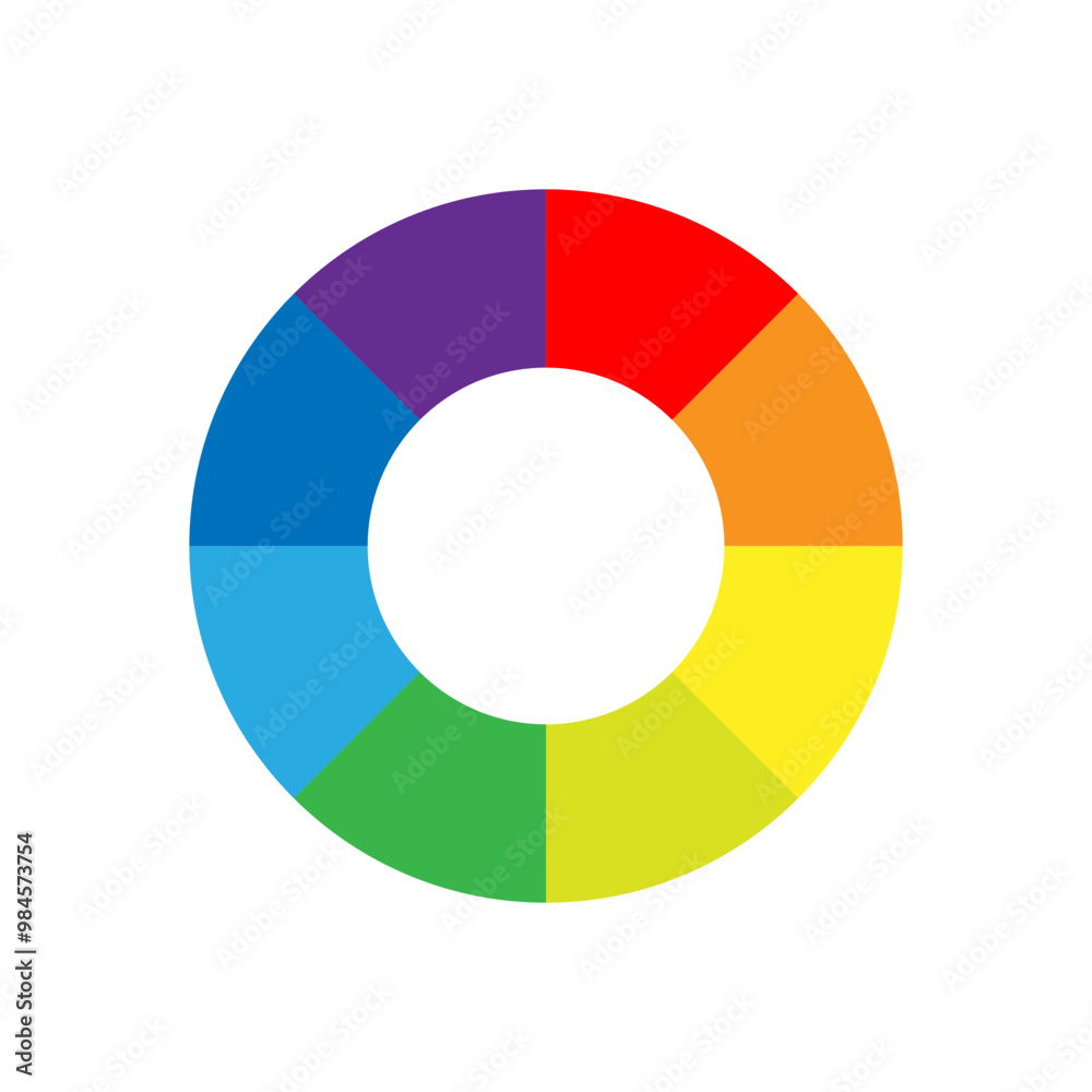 Color wheel / Color palettes Icons Stock Vector | Adobe Stock