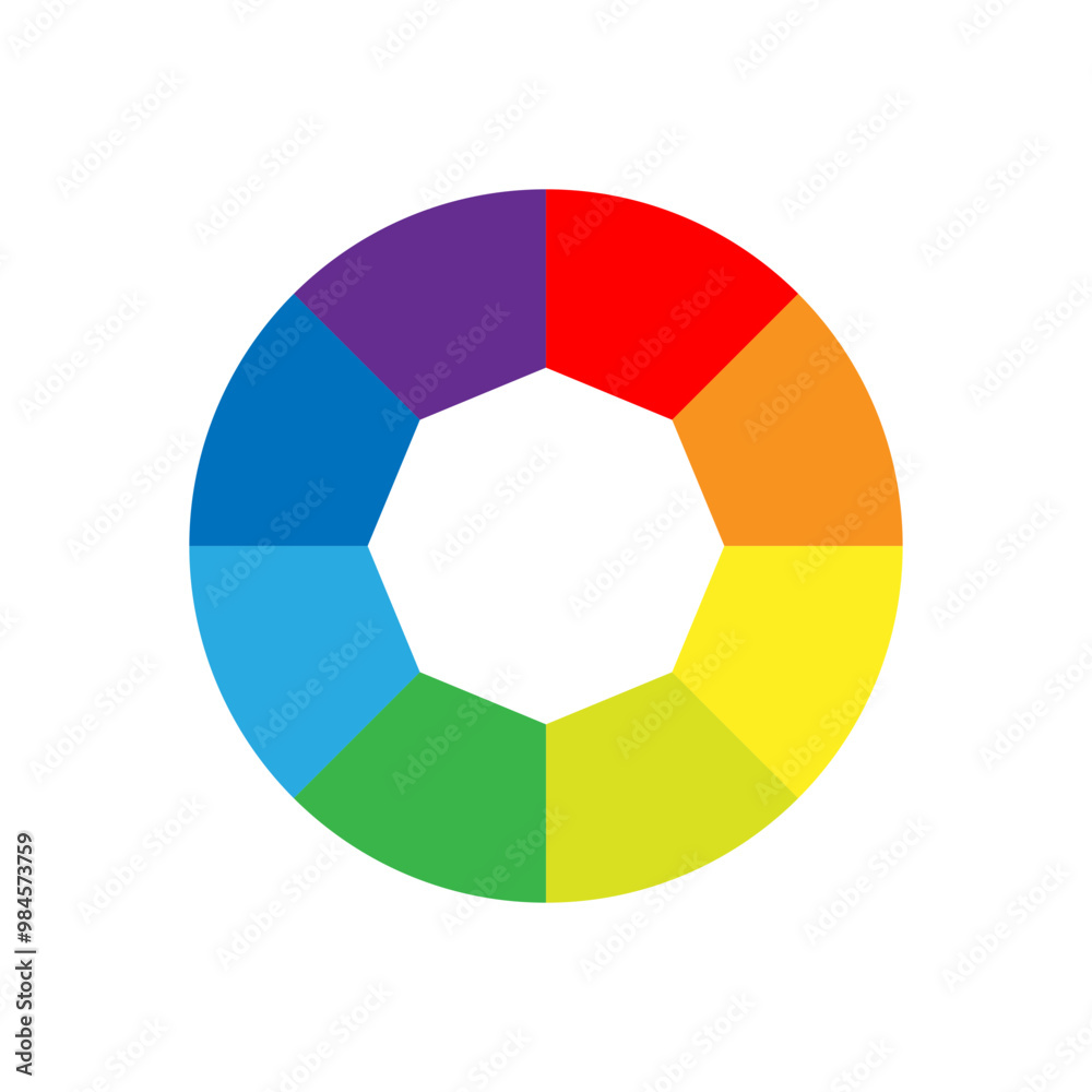 Color wheel / Color palettes Icons Stock Vector | Adobe Stock