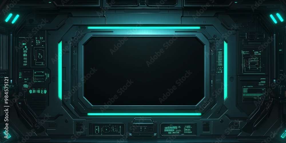 This modern cyber GUI design is ideal for gaming streams, featuring a ...