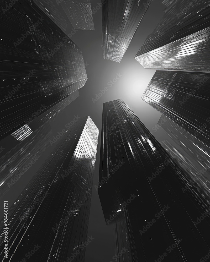 Line art illustration of an abstract background featuring sleek high ...