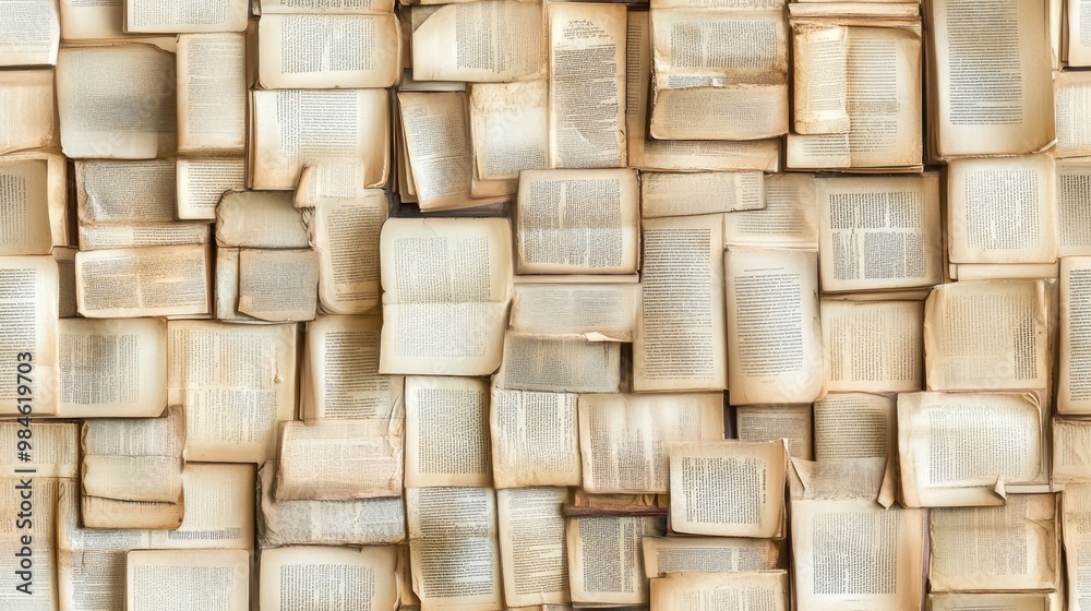 Seamless texture of vintage book pages The significance of books and ...