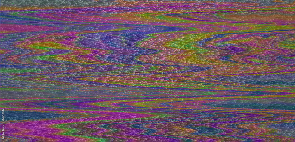 Digital representation of a television screen with static interference ...