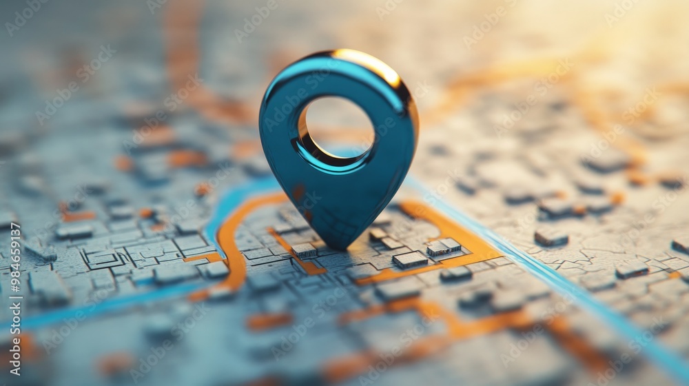 The navigation locator map travel gps direction pointer and marker ...