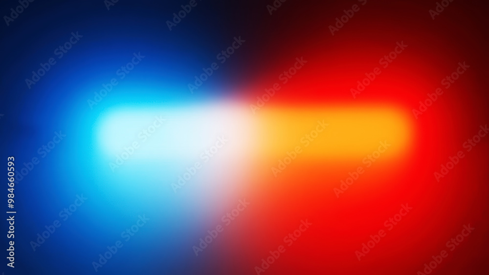 Gradient Transition of Soft Blue to White and Yellow to Red LED Colors ...