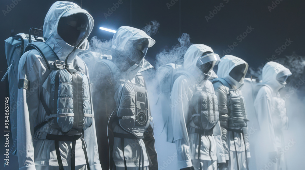 A hot weather clothing line designed with built-in fans and mist ...