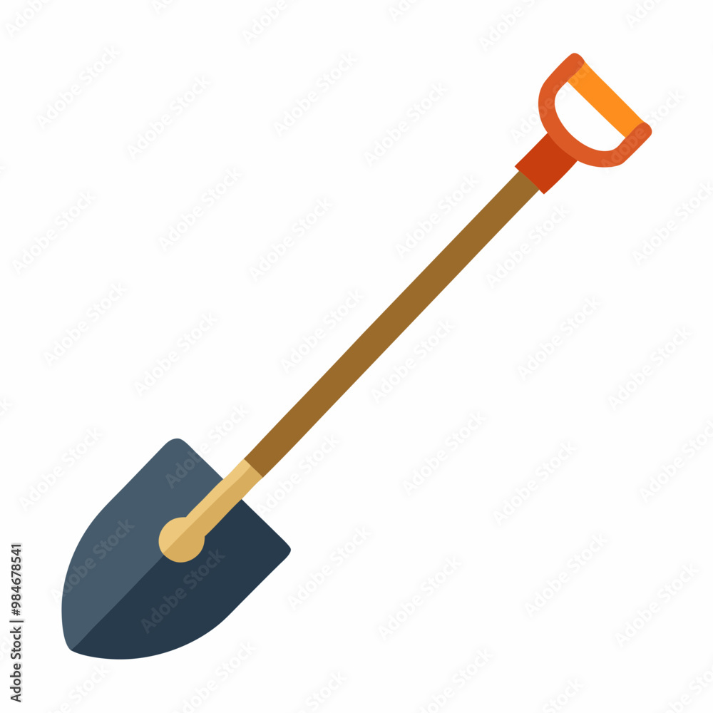 Shovel on White Background Vector Illustration | SVG, Cricut Cut Files ...