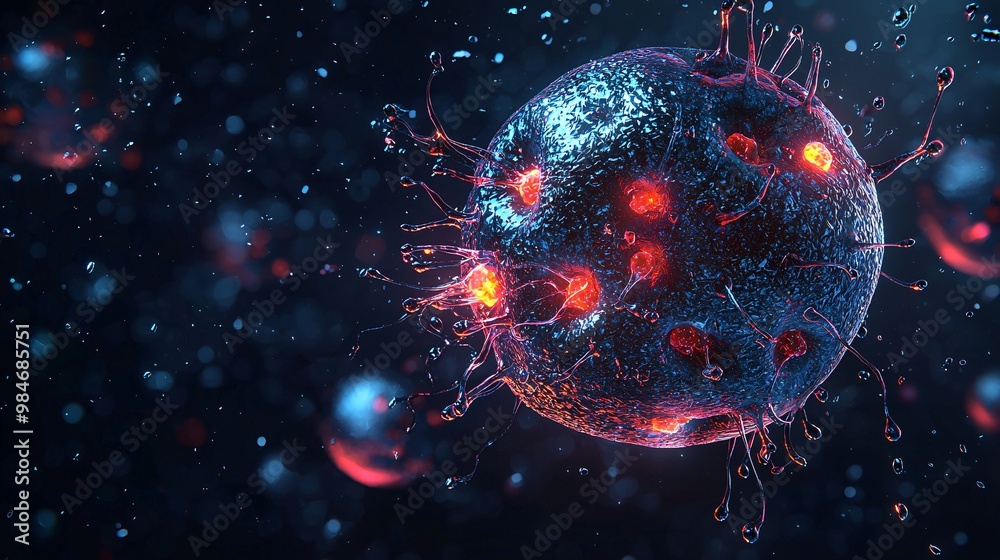 Diagram of a viral entry, showing attachment and penetration into the ...