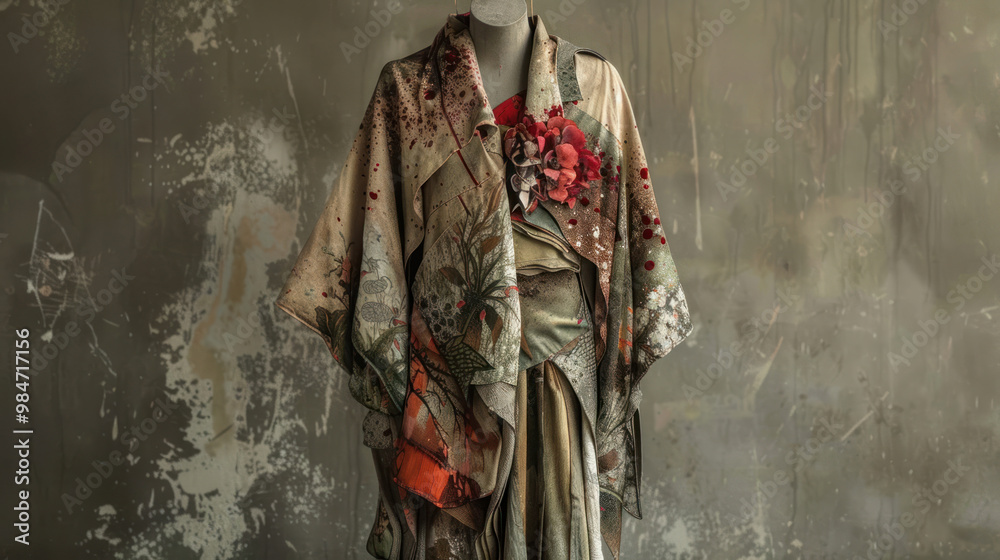 An outfit made from living materials that grow and change over time ...