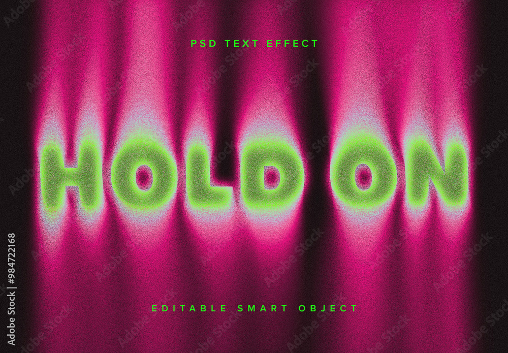 Pink Dissolving Text Effect Mockup Stock Template | Adobe Stock