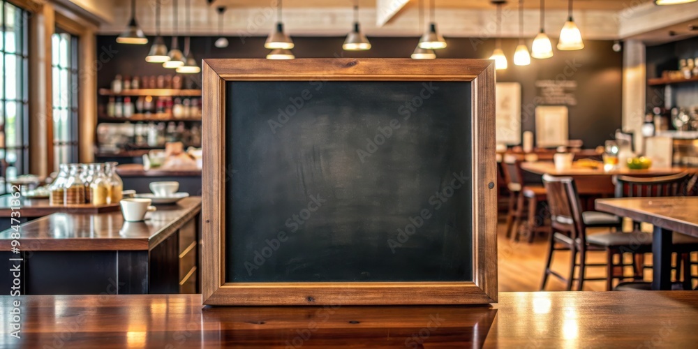 Blank blackboard restaurant sign displaying daily specials and menu ...