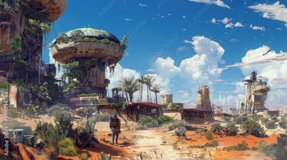 A post-apocalyptic desert where people survive by growing their own ...