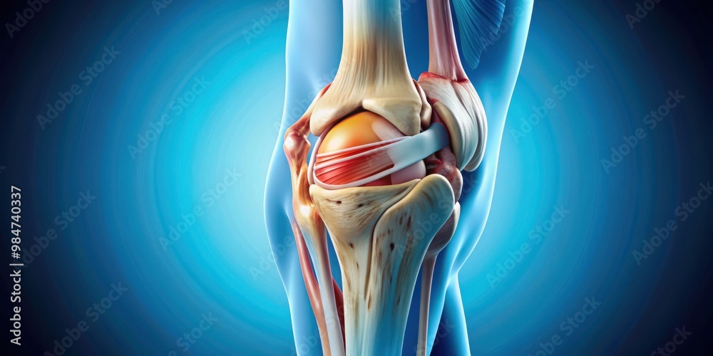 showing a detailed view of an anterior cruciate ligament tear in the ...